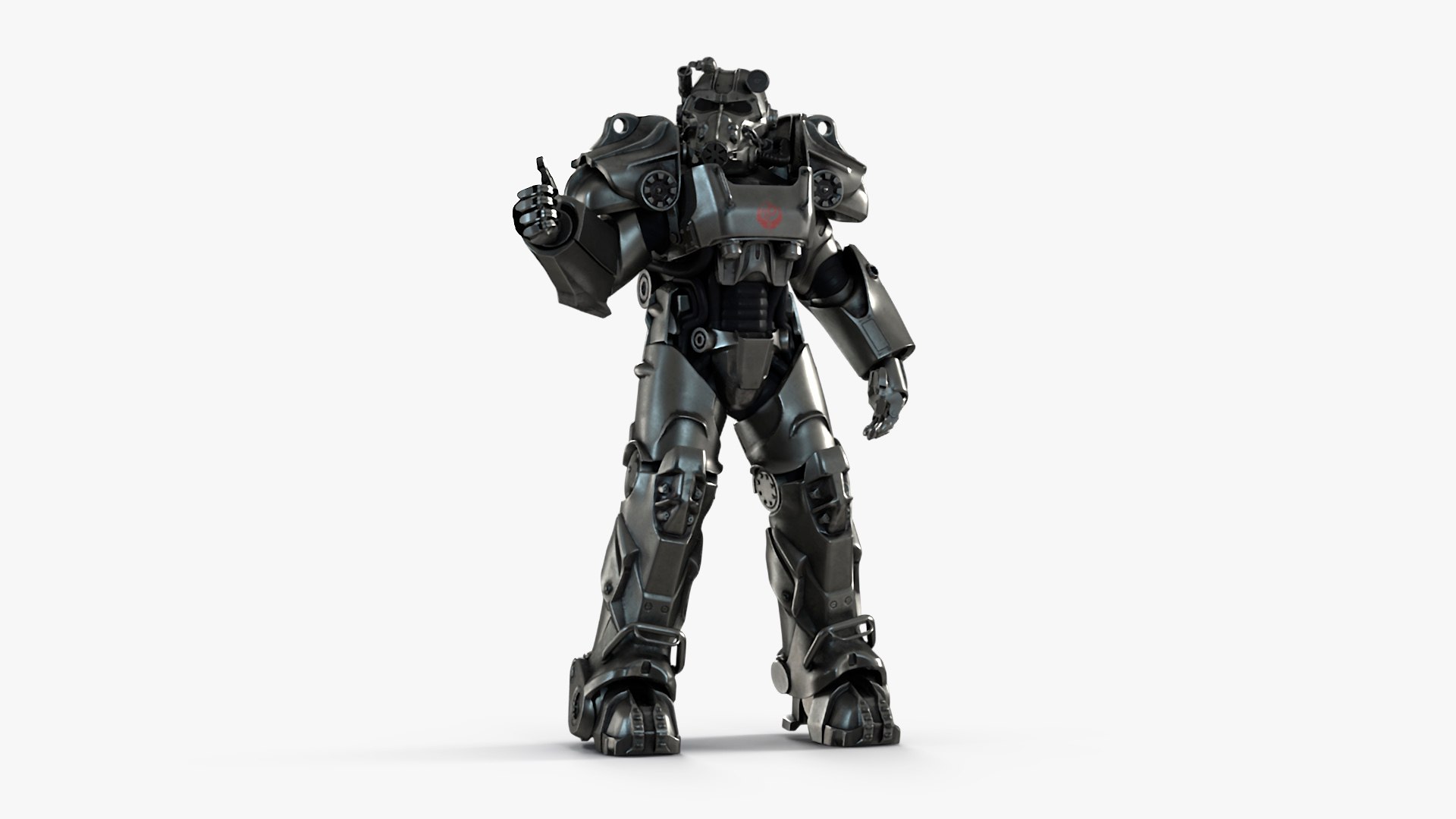Fallout Combat Armor T 60 Thumb Up 3D Model - TurboSquid 2252648