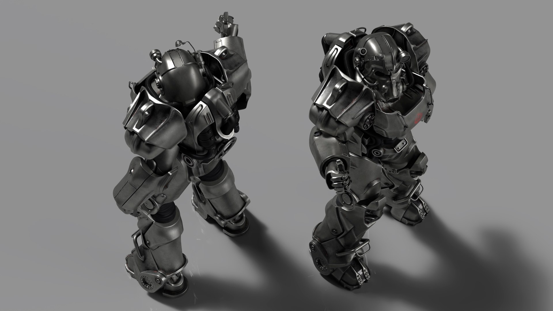 Fallout Combat Armor T 60 Thumb Up 3D Model - TurboSquid 2252648