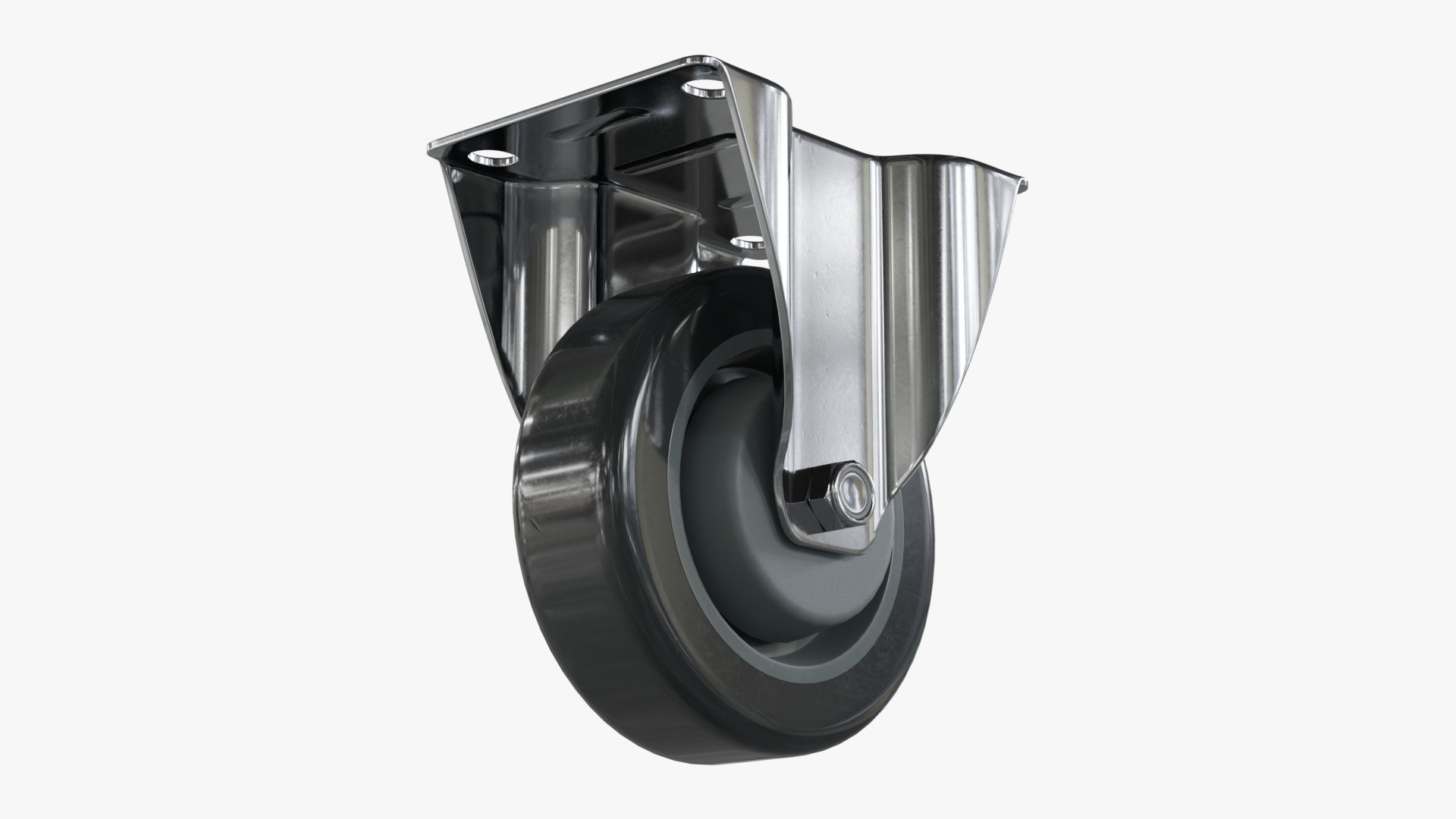 3D Model Rigid Caster Wheel - TurboSquid 1482691