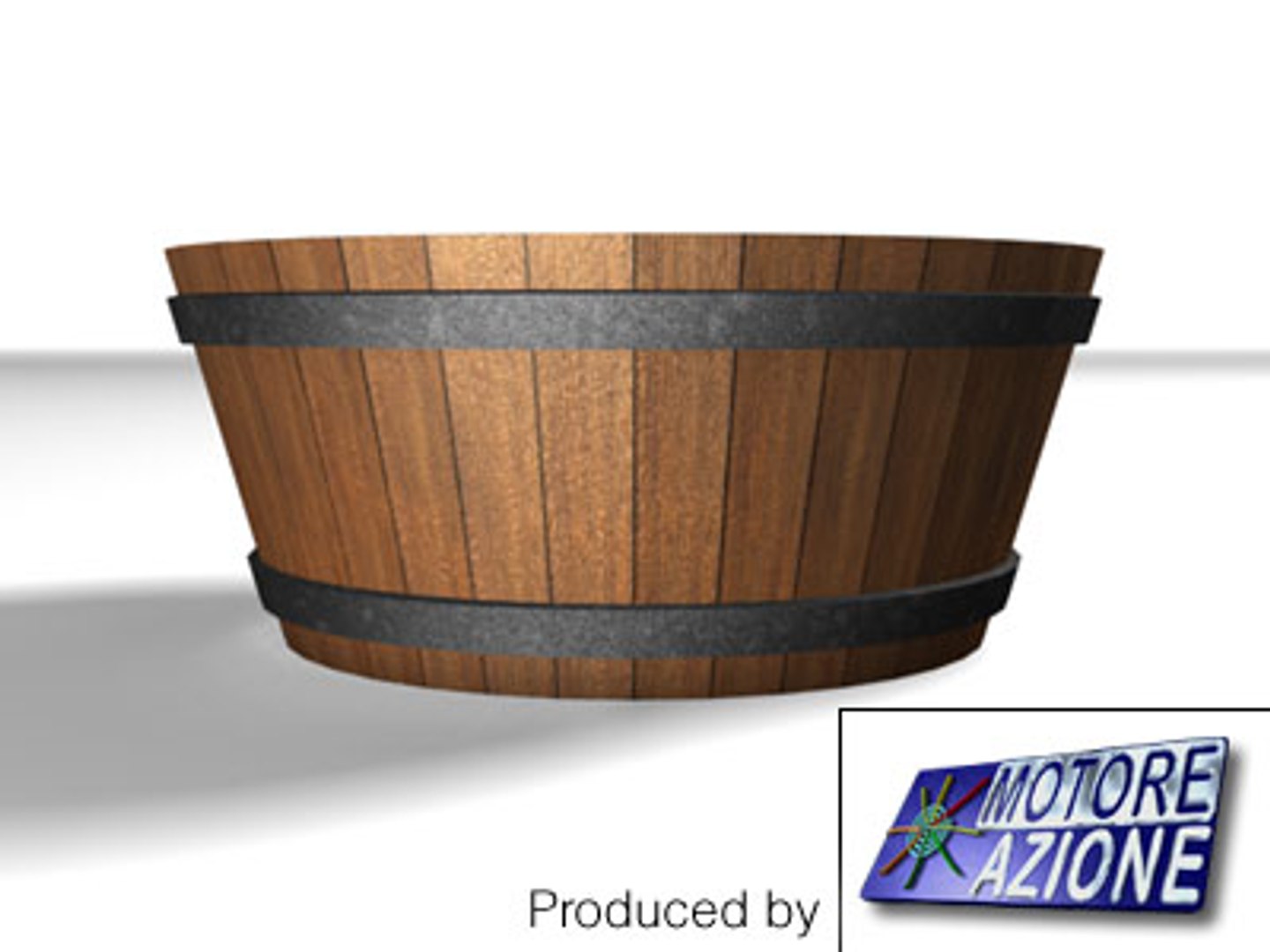 3d Wooden Vat Model