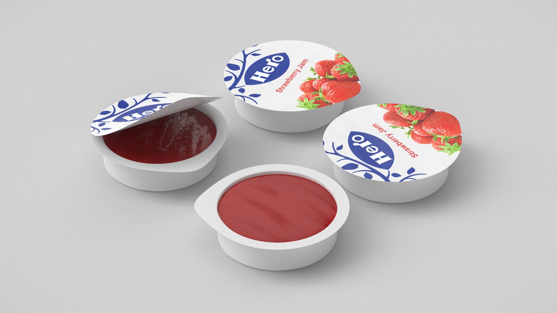 3D continental breakfast cup bread model - TurboSquid 1663733