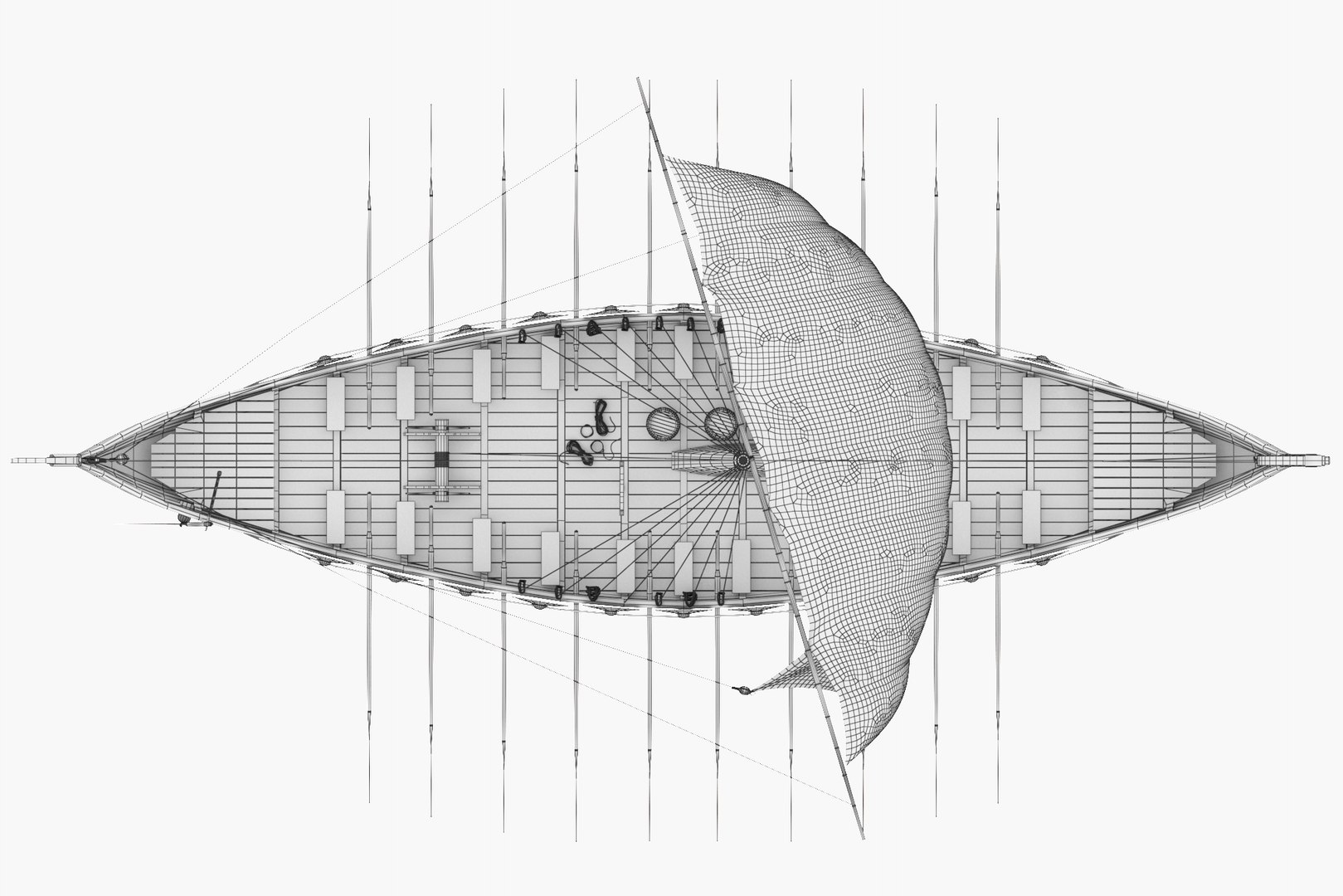 3D Viking Drakkar Ship Model - TurboSquid 1856756