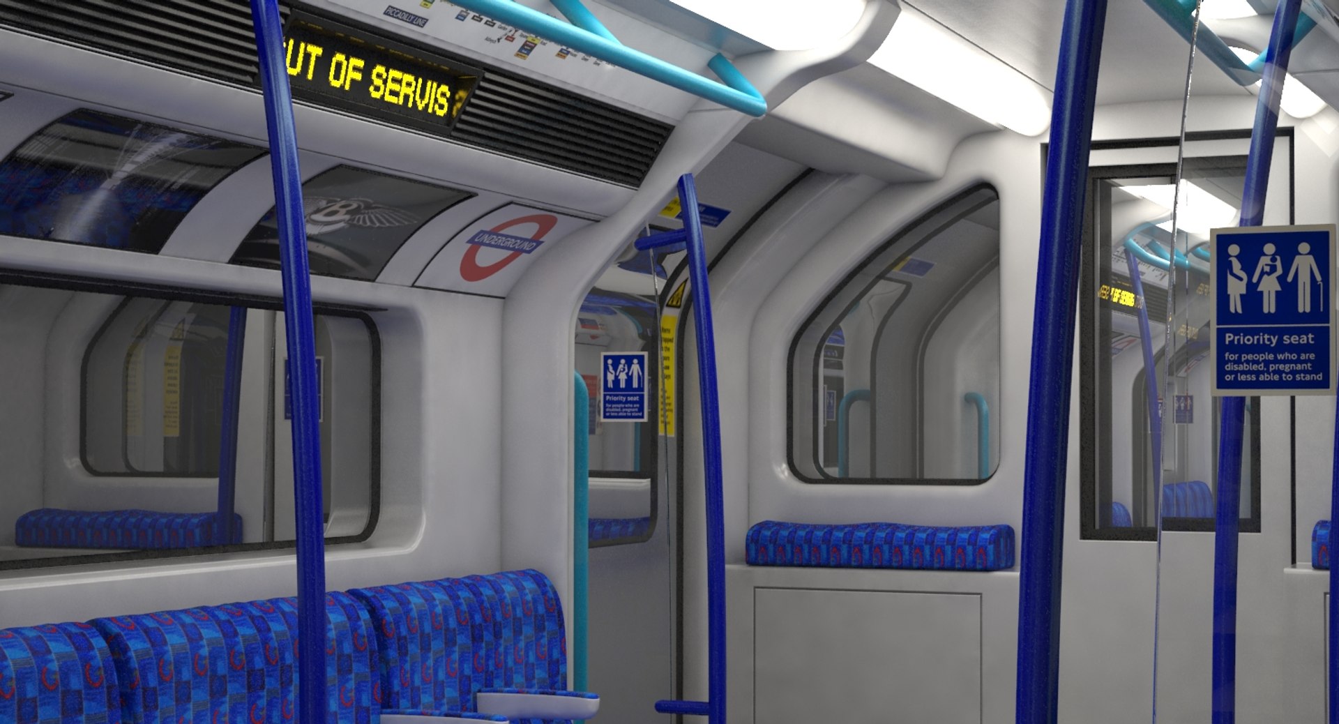 London Metro Train 3d Ma