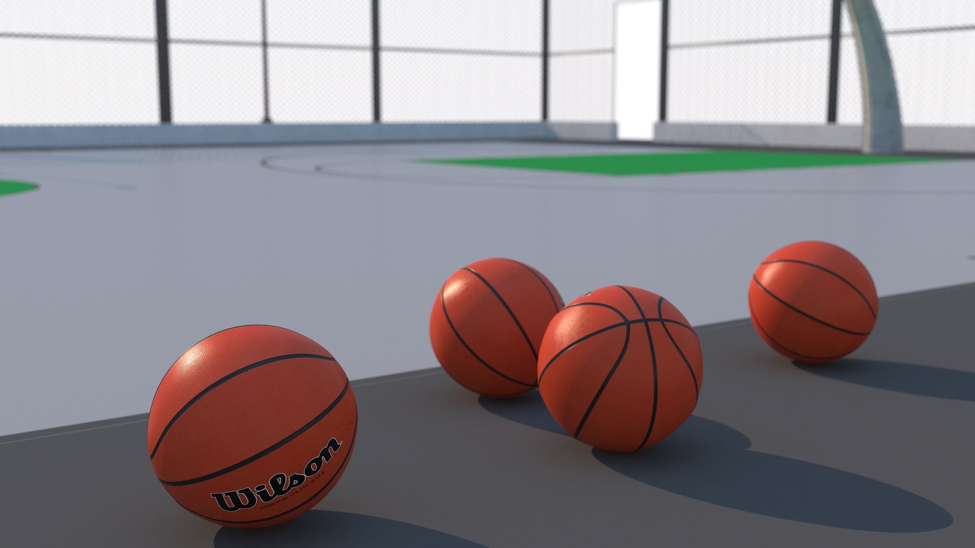 3D Outdoor Basketball Court 3 Model - TurboSquid 2024167