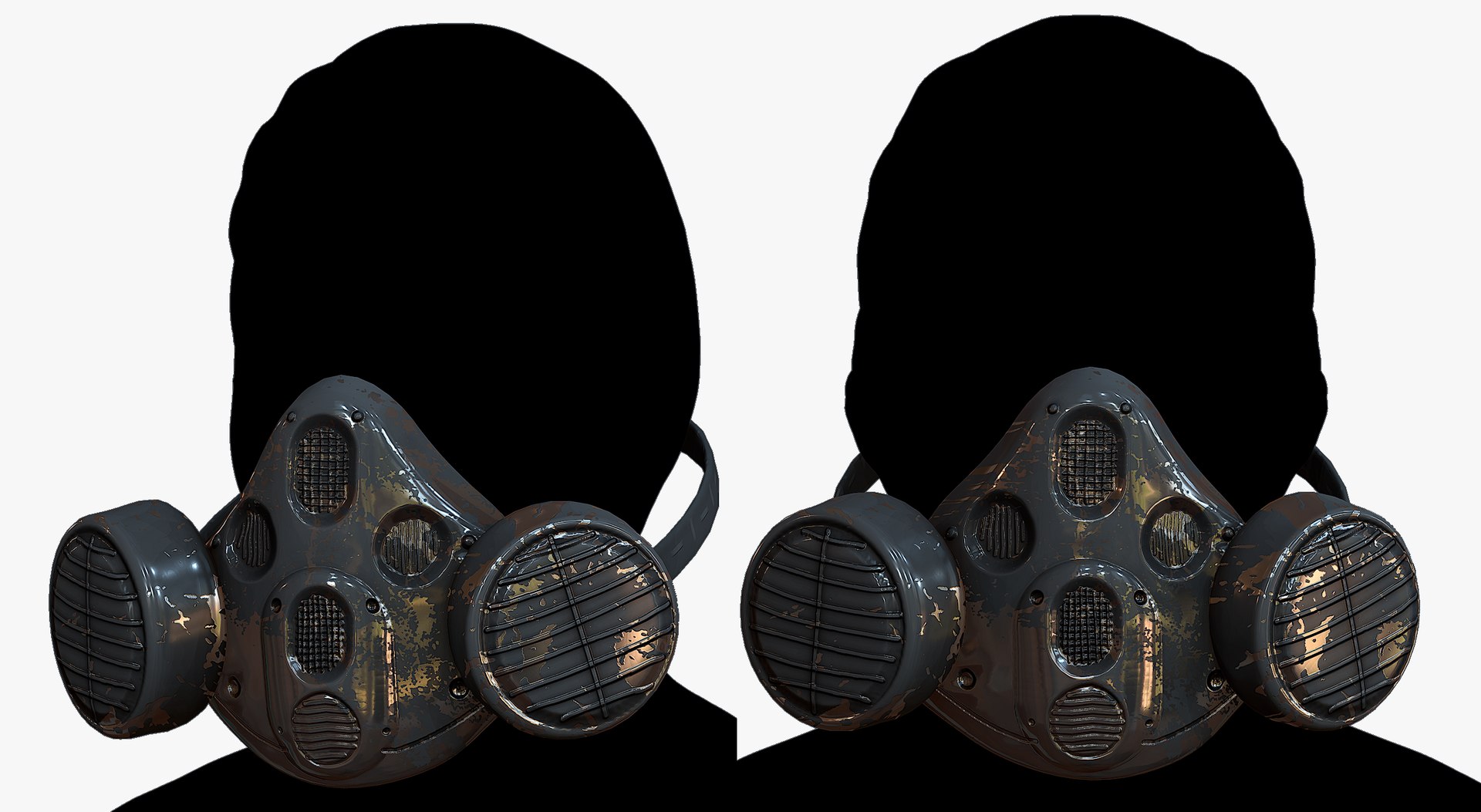 3D Gas Mask Respirator Scifi Futuristic 3D Model - TurboSquid 1715217