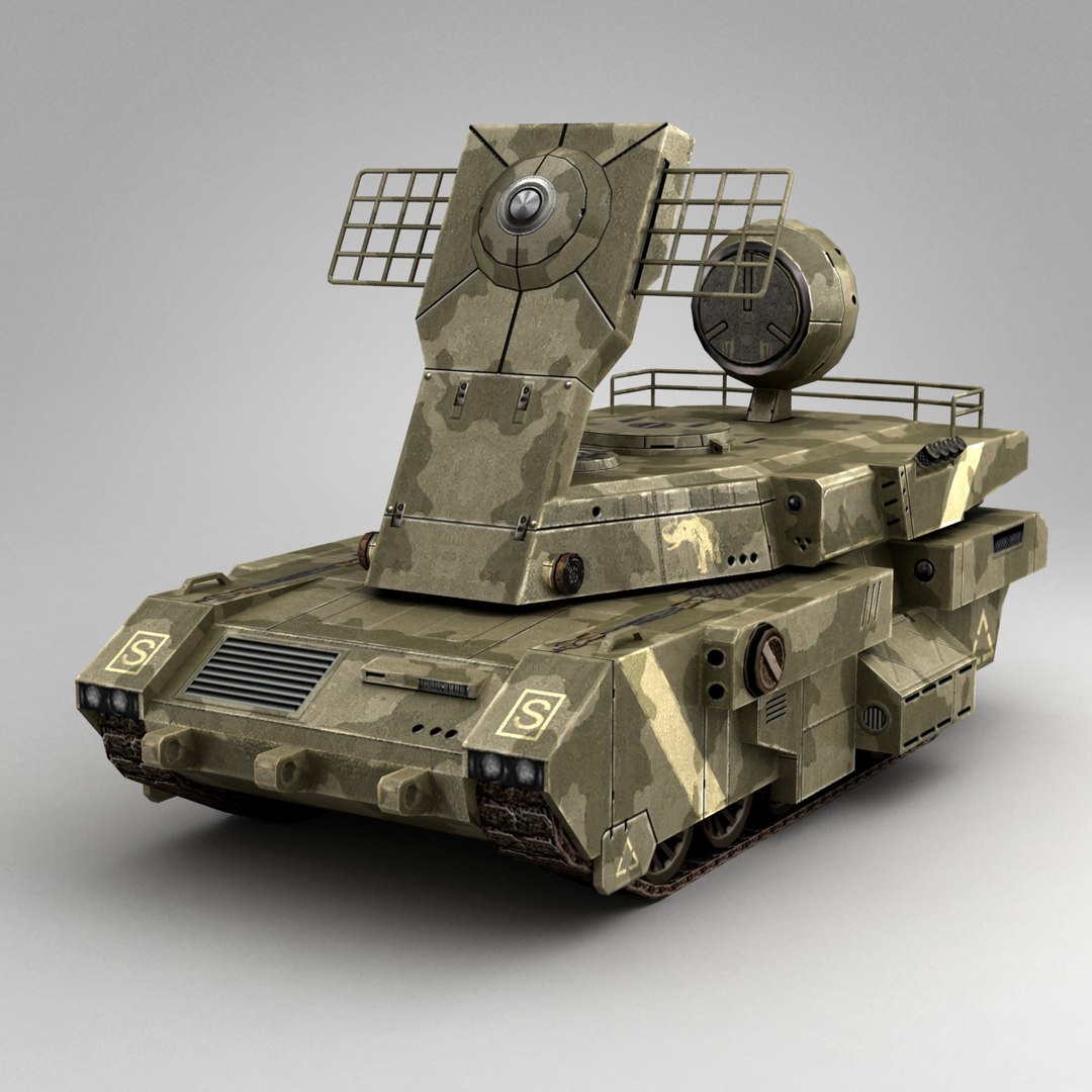 Military Radar Vehicle 3ds