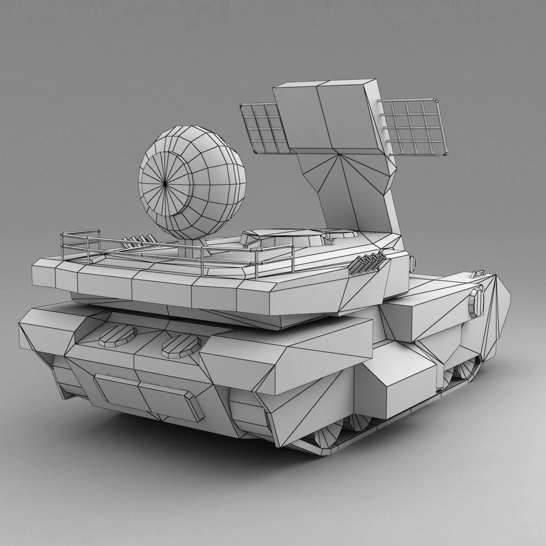 Military Radar Vehicle 3ds