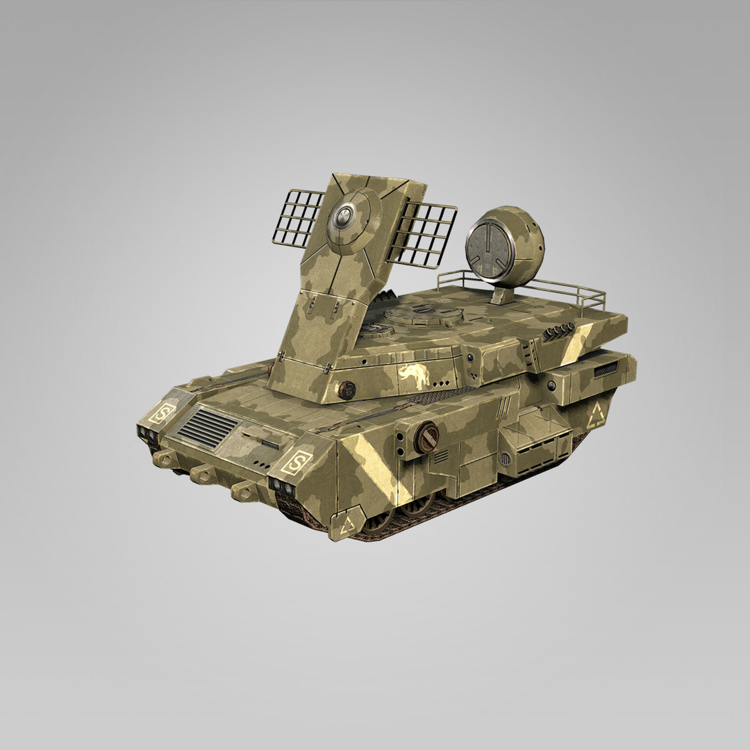 Military Radar Vehicle 3ds