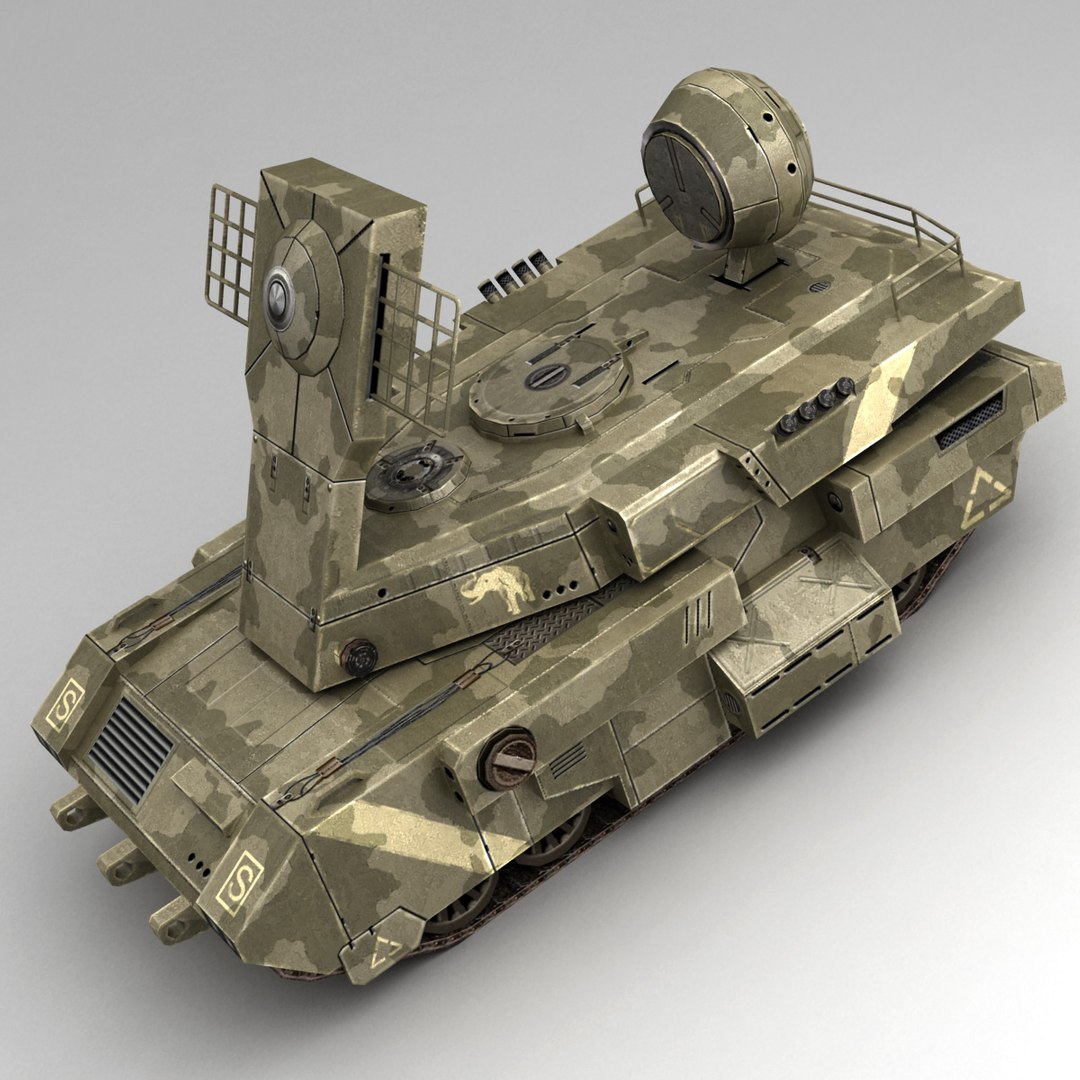 Military Radar Vehicle 3ds