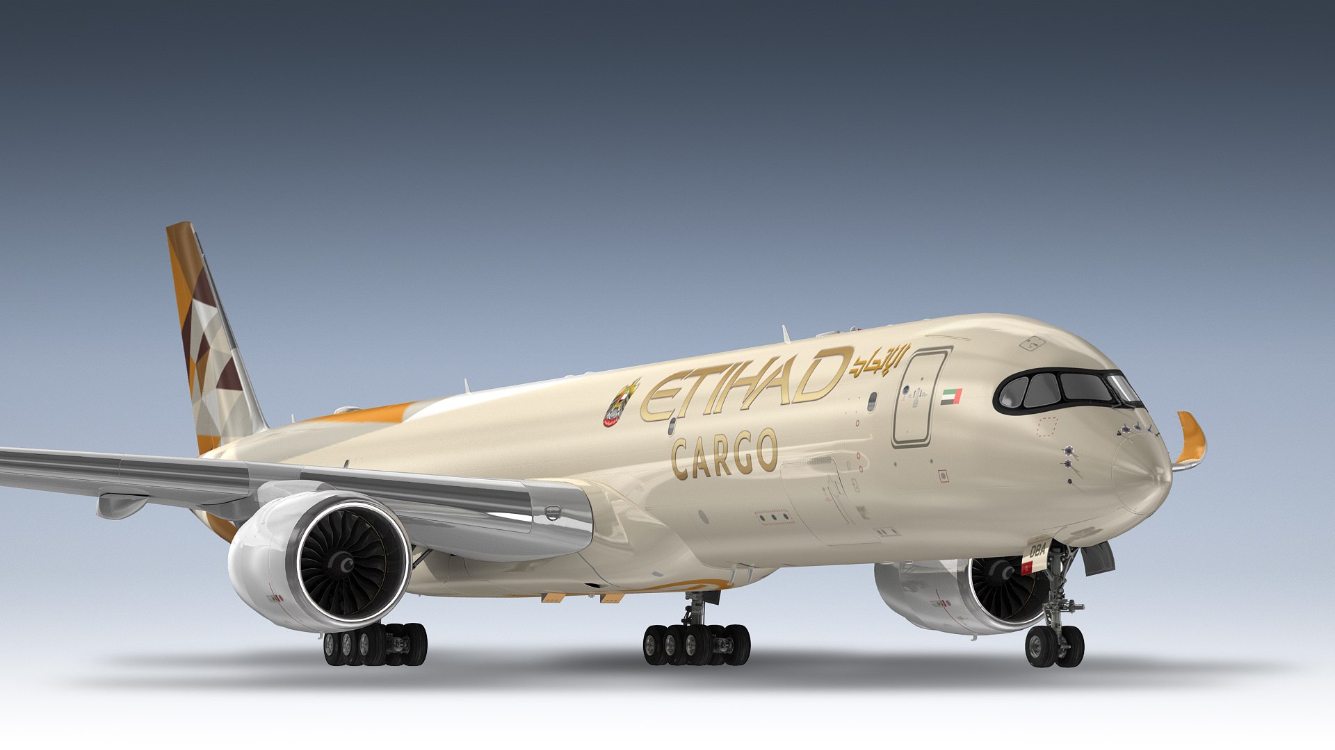 3D Airbus A350F Etihad Cargo Model - TurboSquid 2396572