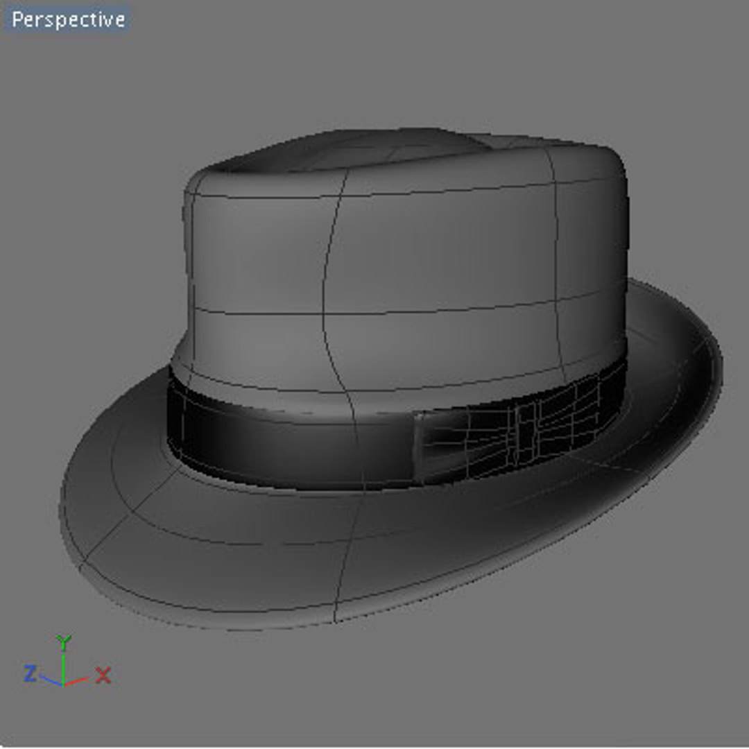 3d Model Fedora Hat
