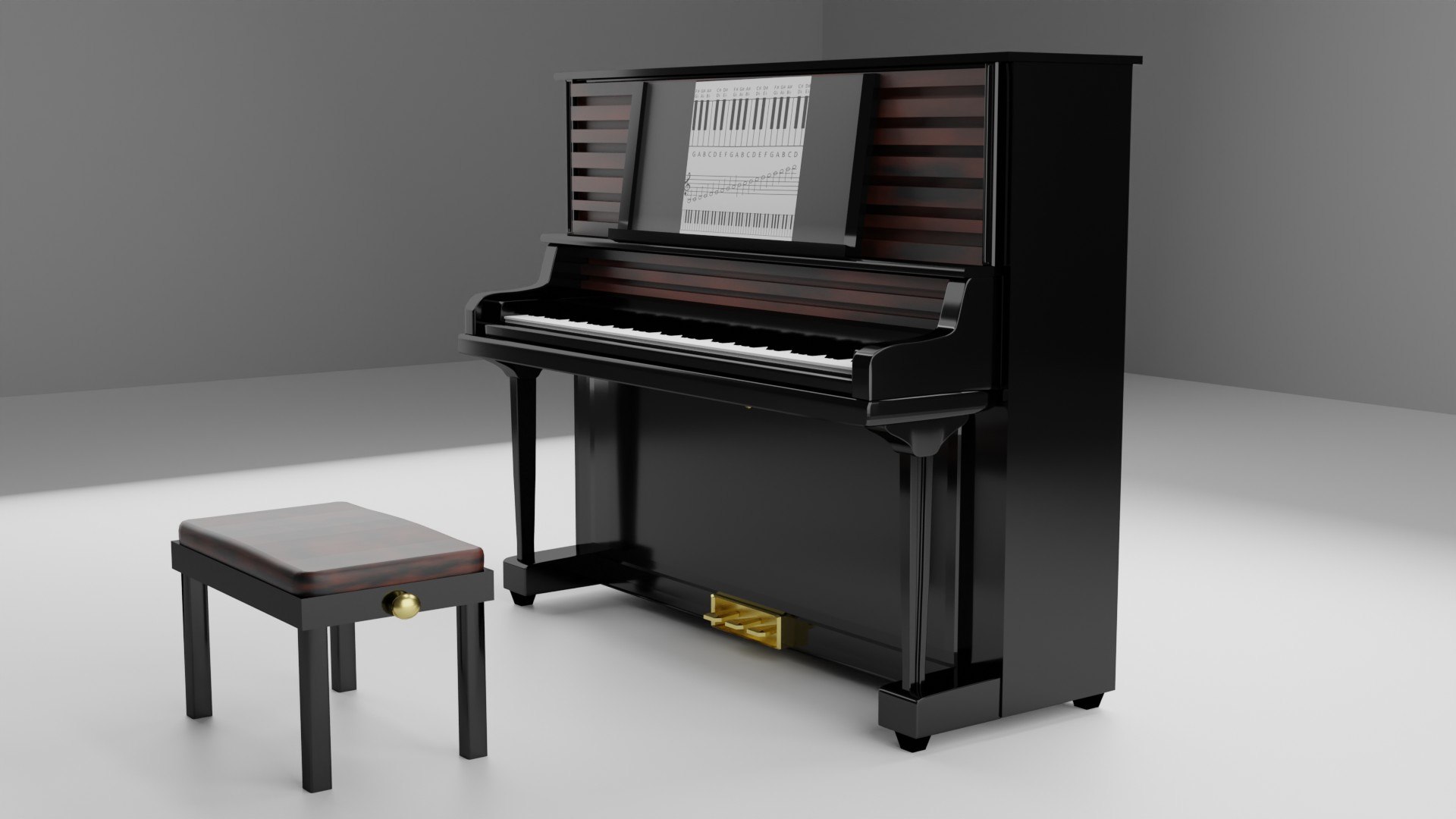 3D piano music instruments model - TurboSquid 1692384