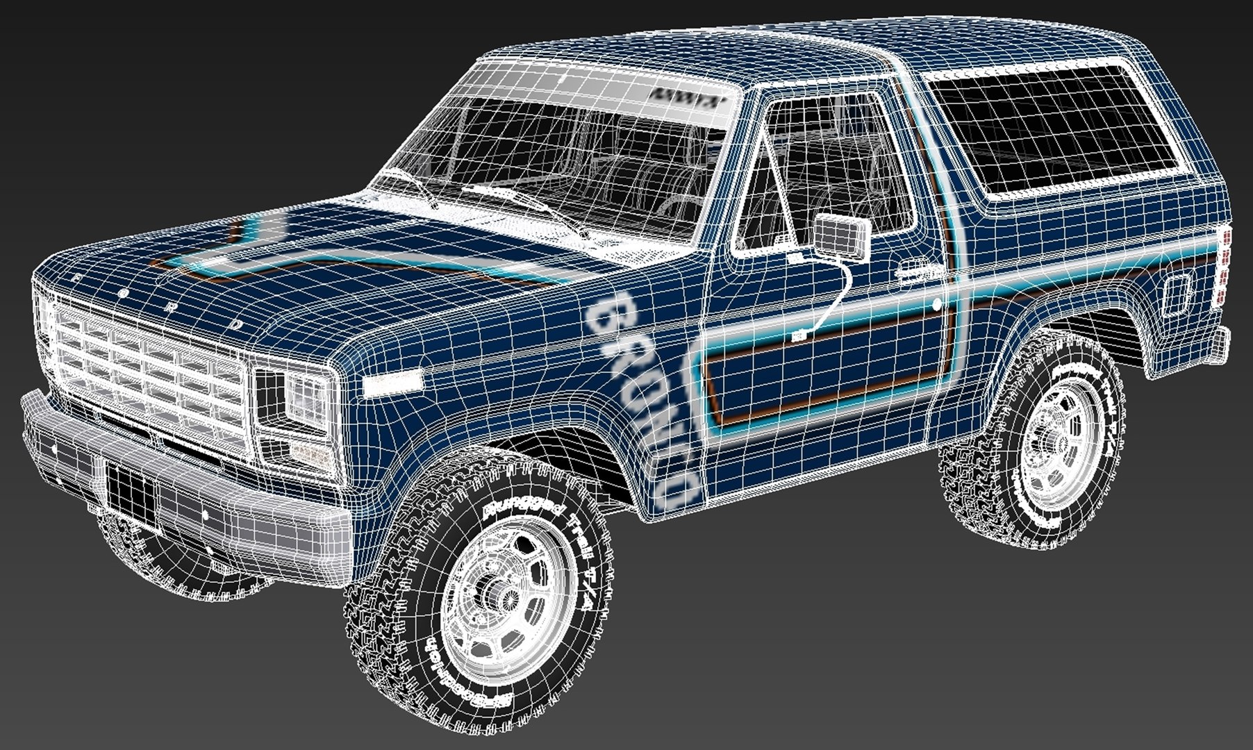 3D Ford Bronco 1980 Model - TurboSquid 2221985