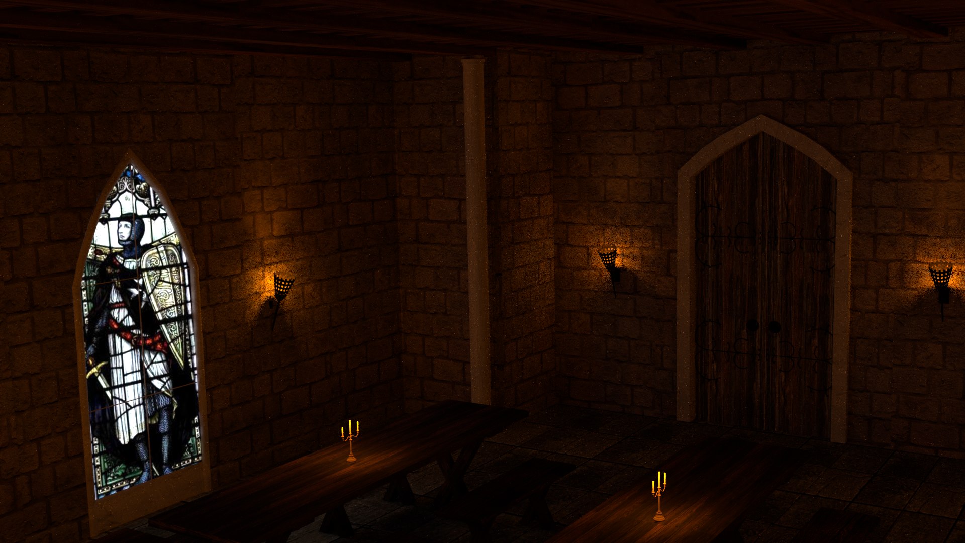3D Model Medieval Interior Castle - TurboSquid 1363028