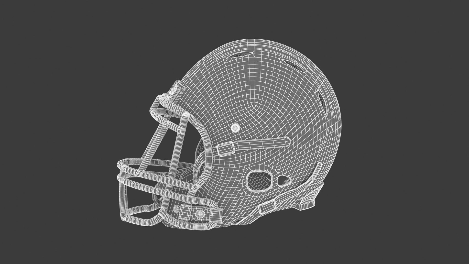 Riddell Revolution Adult Large Football Helmet 3D Model - TurboSquid ...