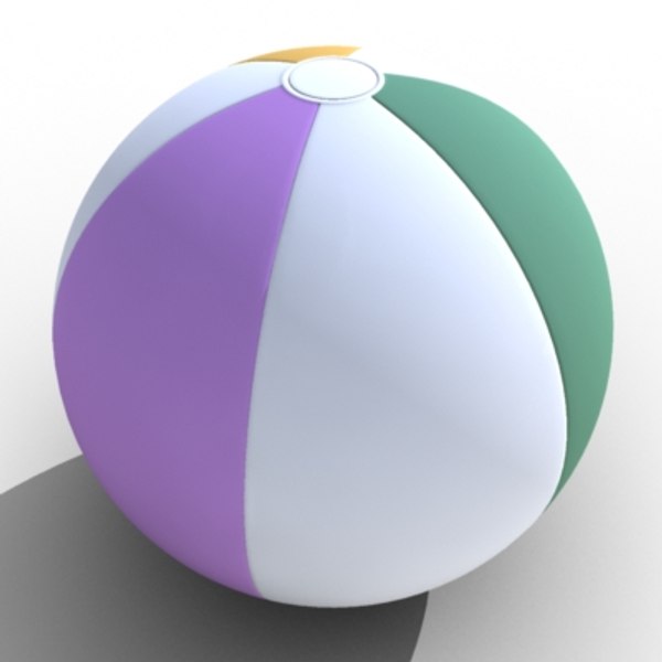 beach ball toy 3d model