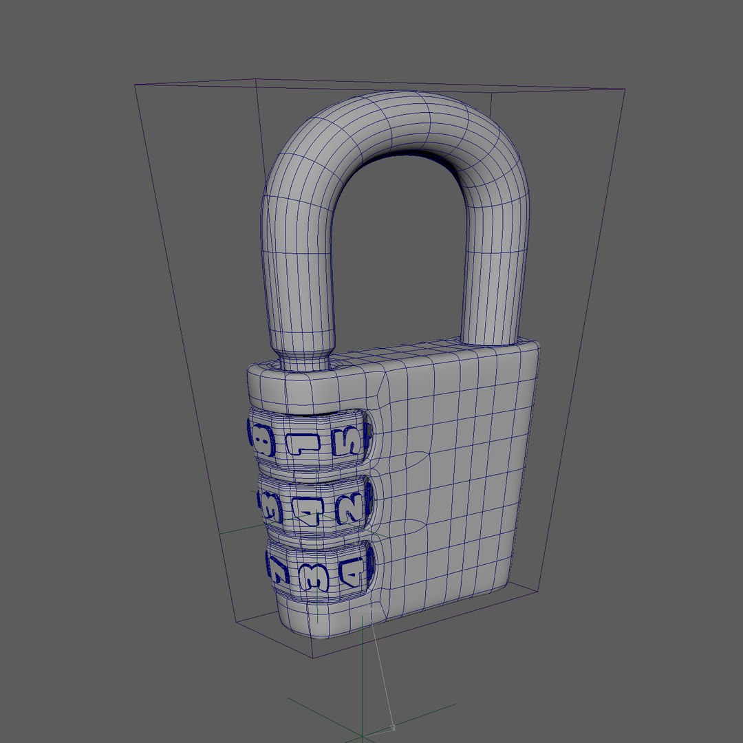3D cartoon lock - TurboSquid 1352946
