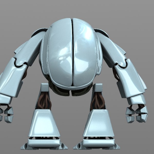 3D 3ds Max robot character male
