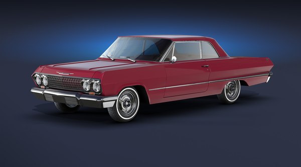 Retro chevrolet impala 1963 3D model - TurboSquid 1399134