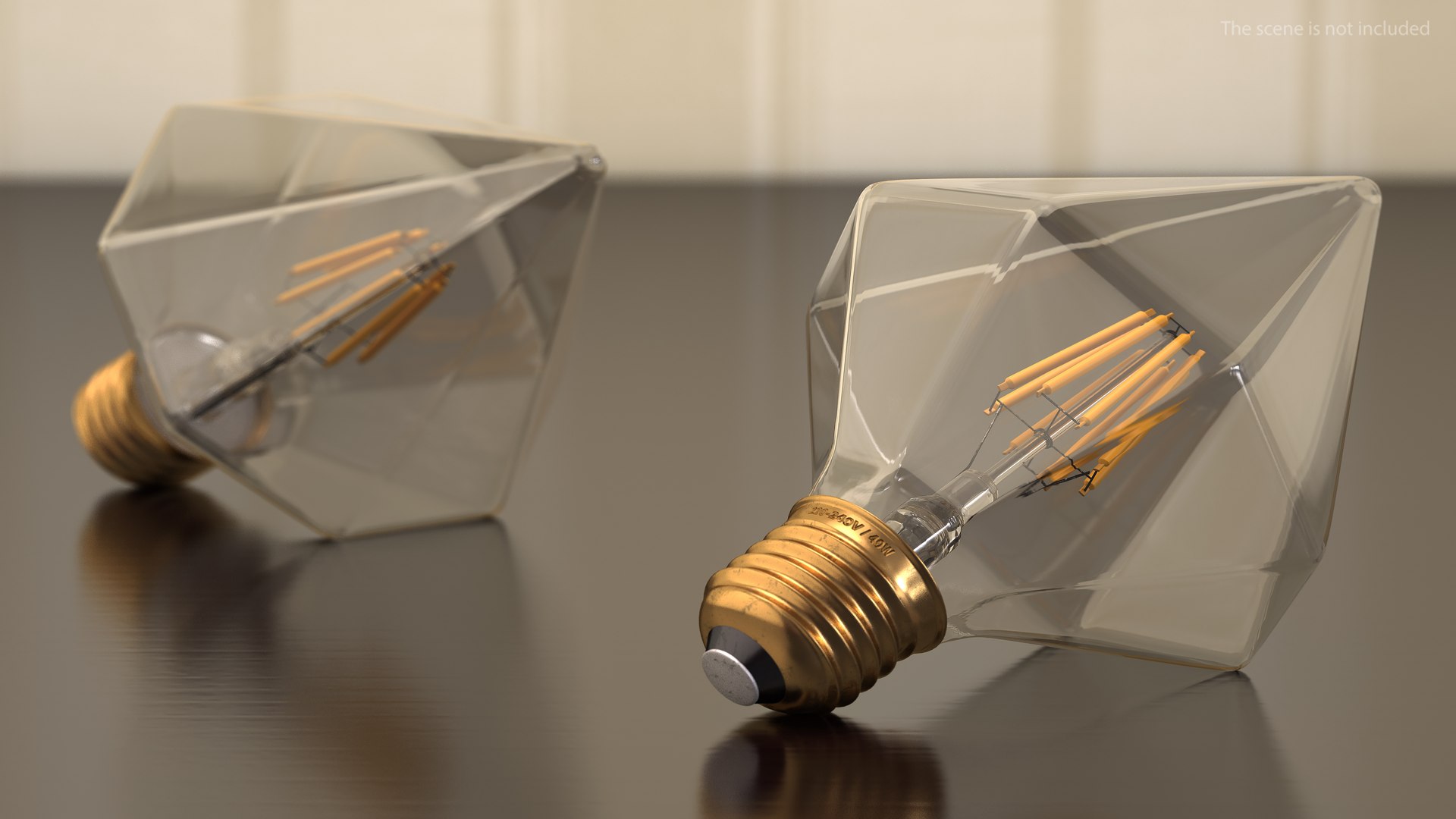 Diamond Shape Filament Led Light 3D Model - TurboSquid 1646963