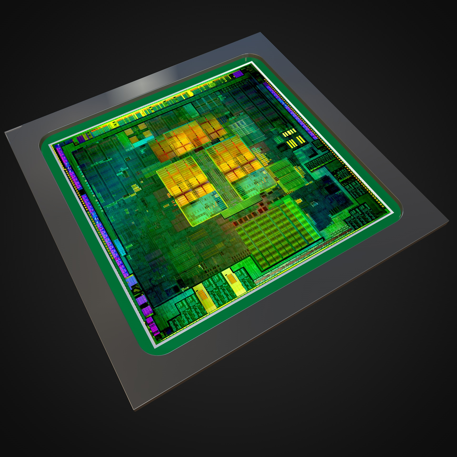 Cpu die 3D model - TurboSquid 1607030