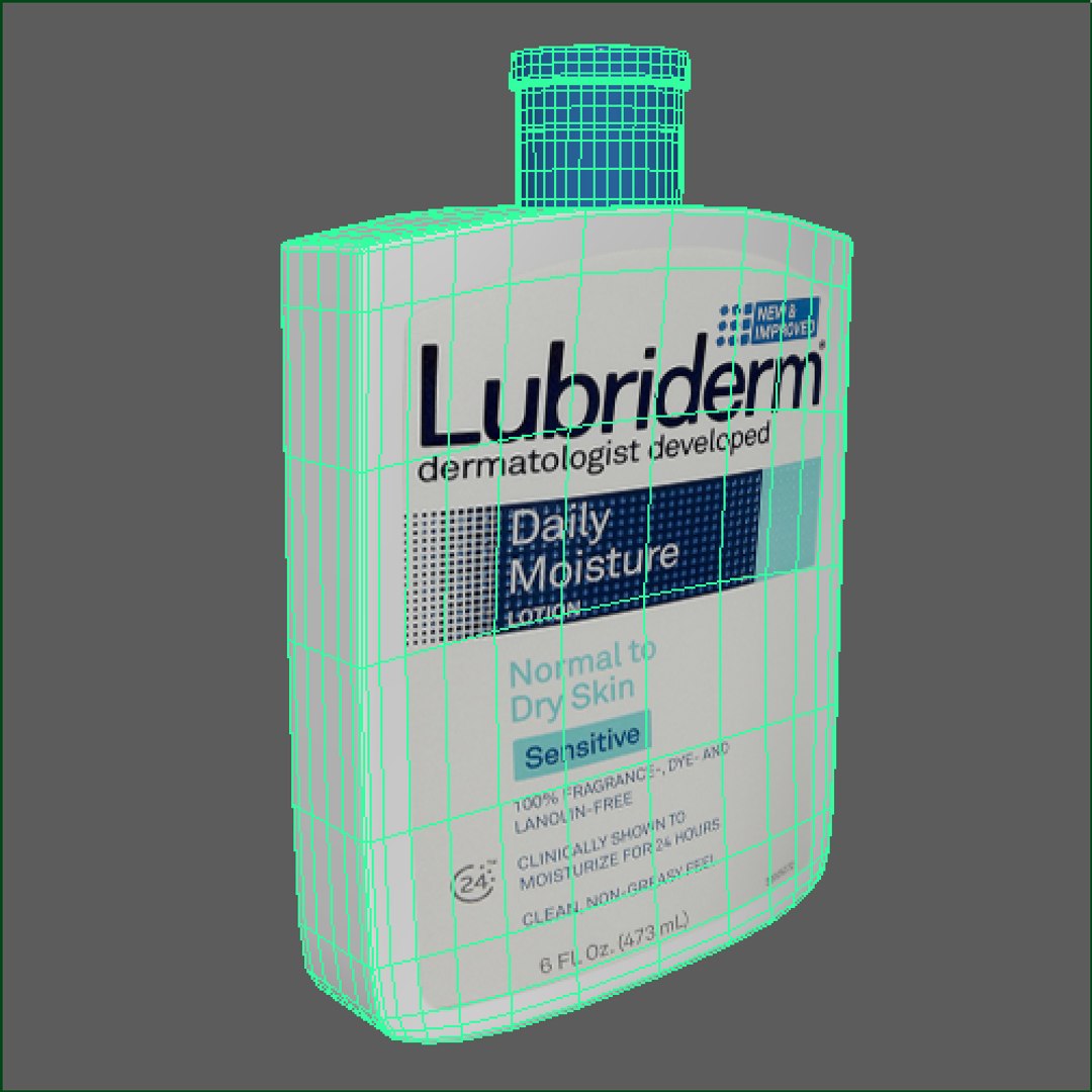 3d Model Lubriderm Lotion Bottle