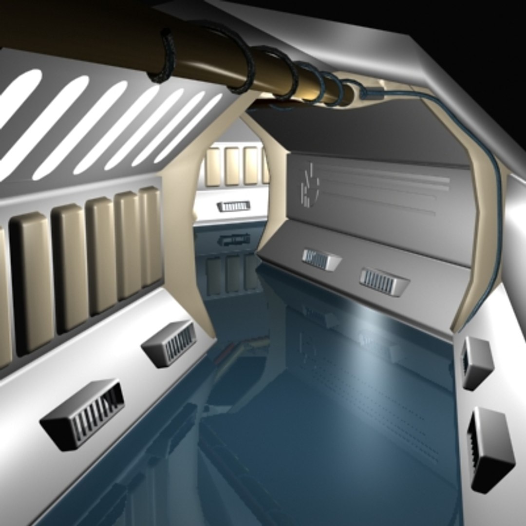 Interior Scifi Starship 3d Max
