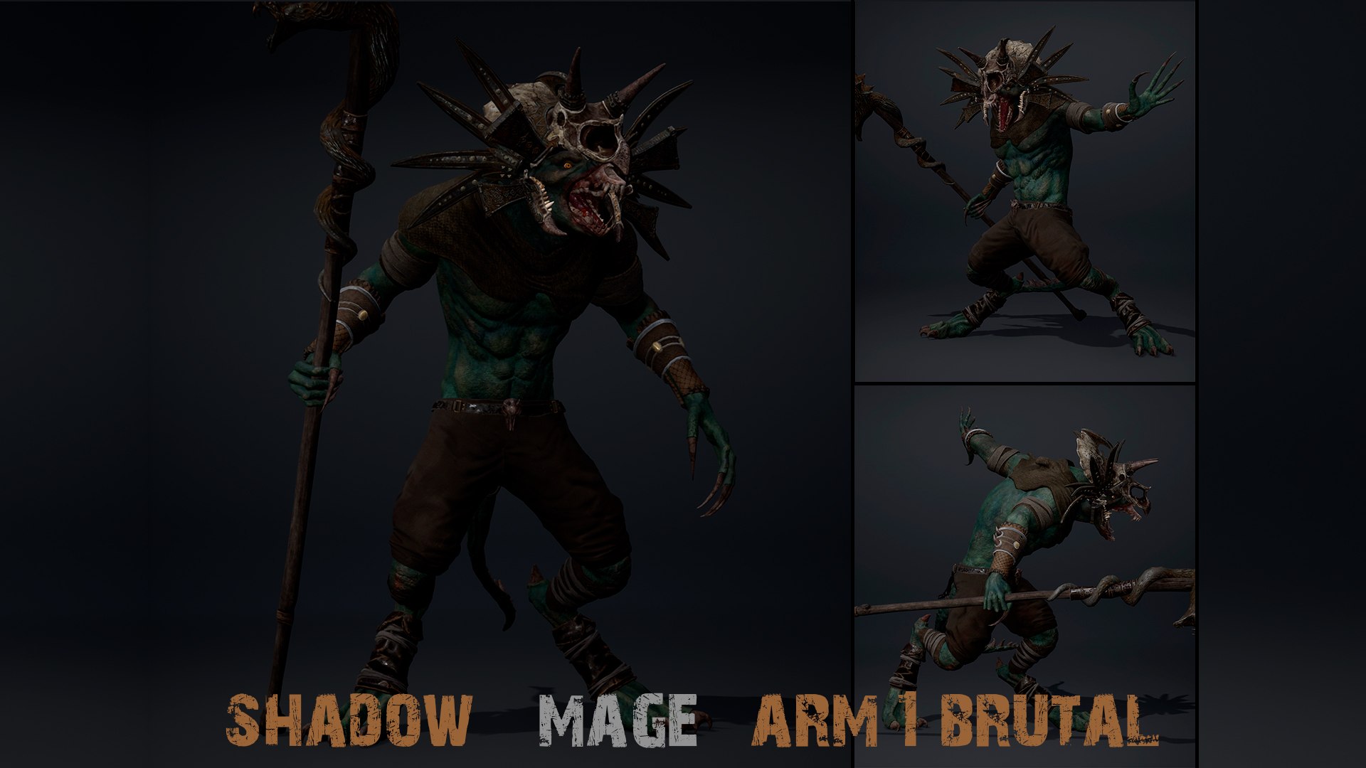 Shadow Mage Arm1 Brutal 3D Model - TurboSquid 2321004