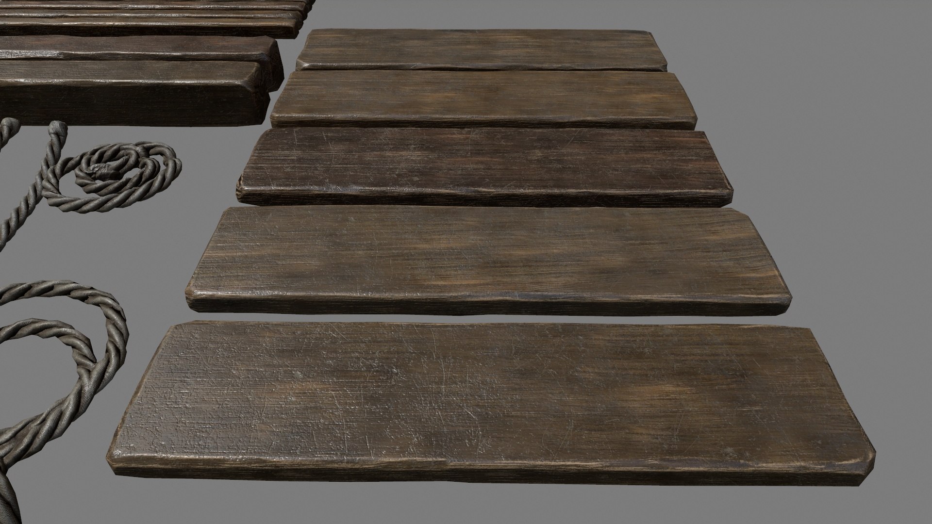 Rope wood model - TurboSquid 1363402