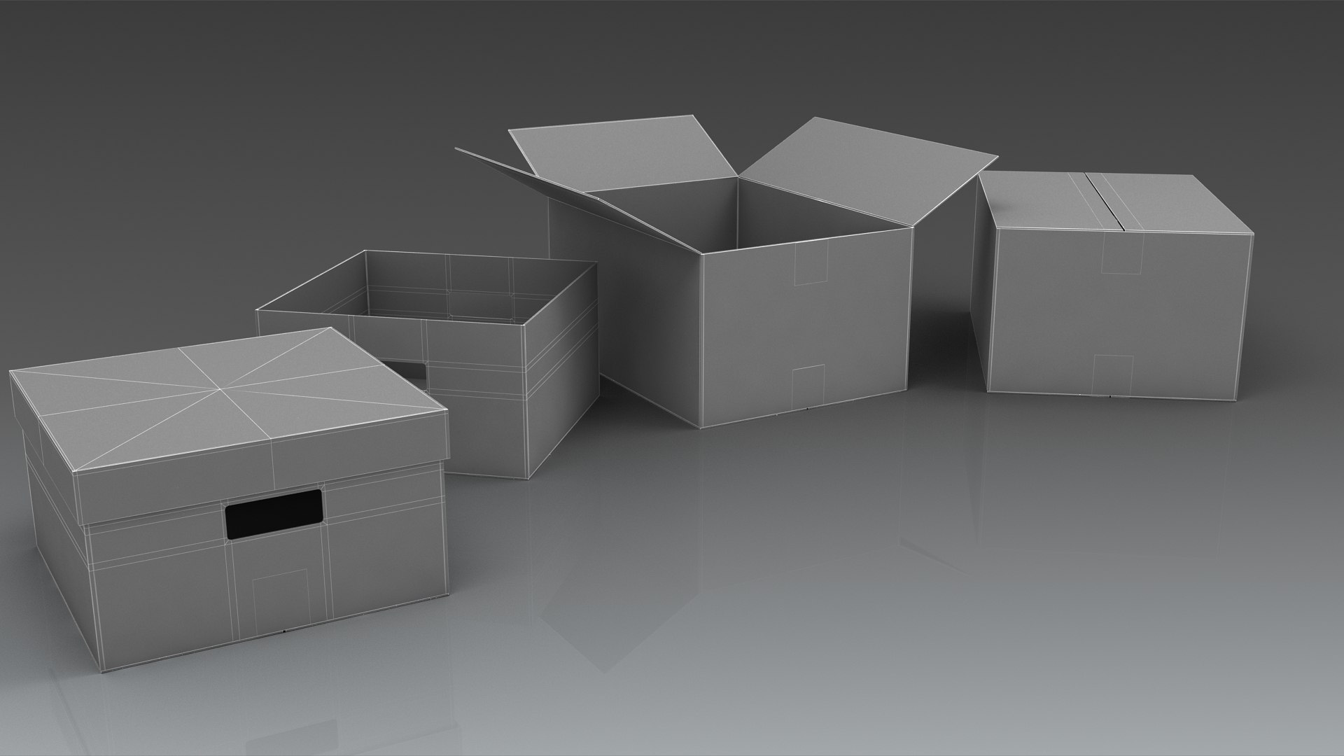 Carton Box 3D model - TurboSquid 2167804