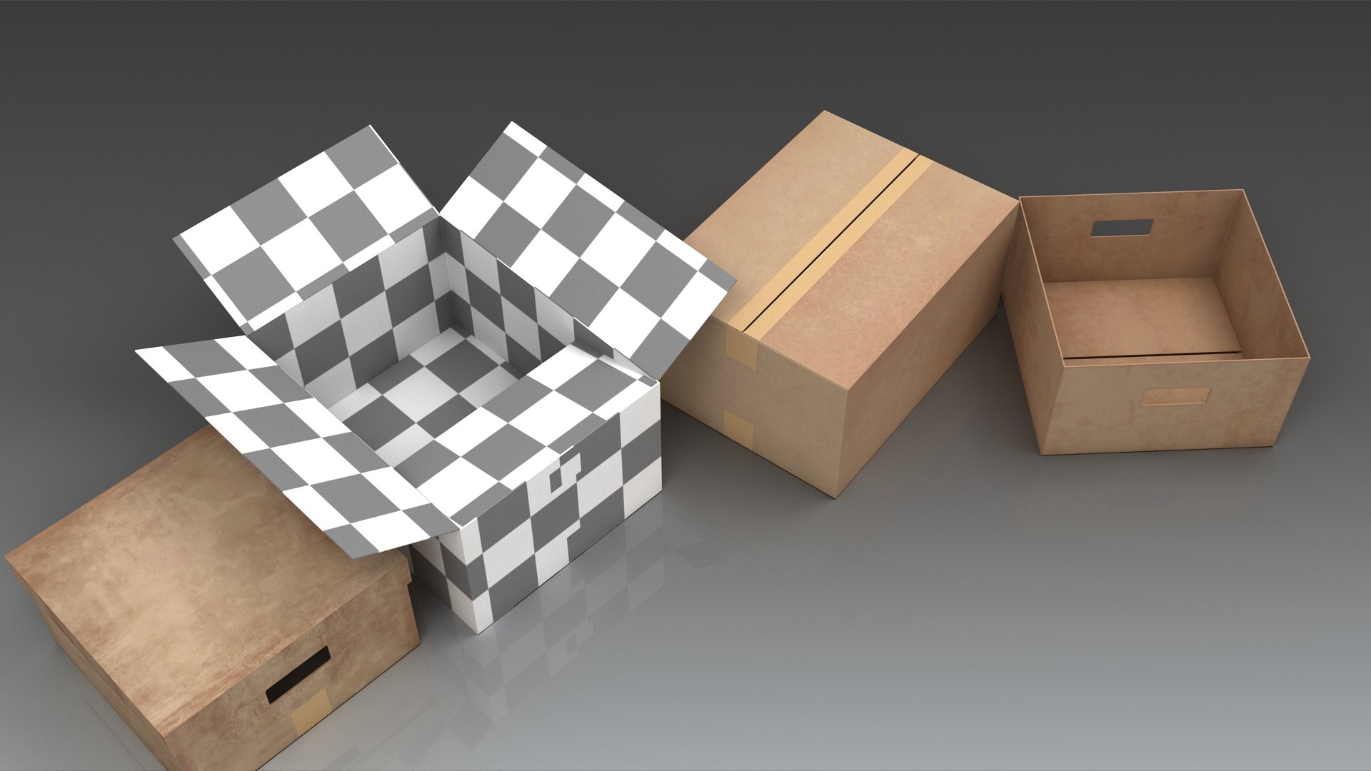 Carton Box 3D model - TurboSquid 2167804
