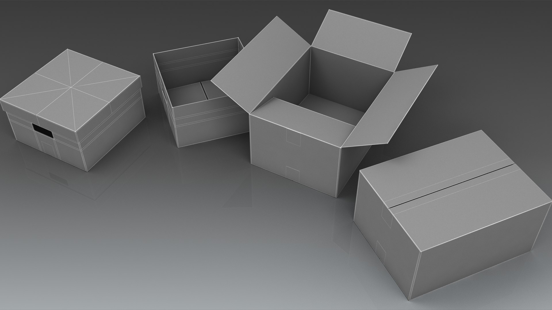 Carton Box 3D model - TurboSquid 2167804