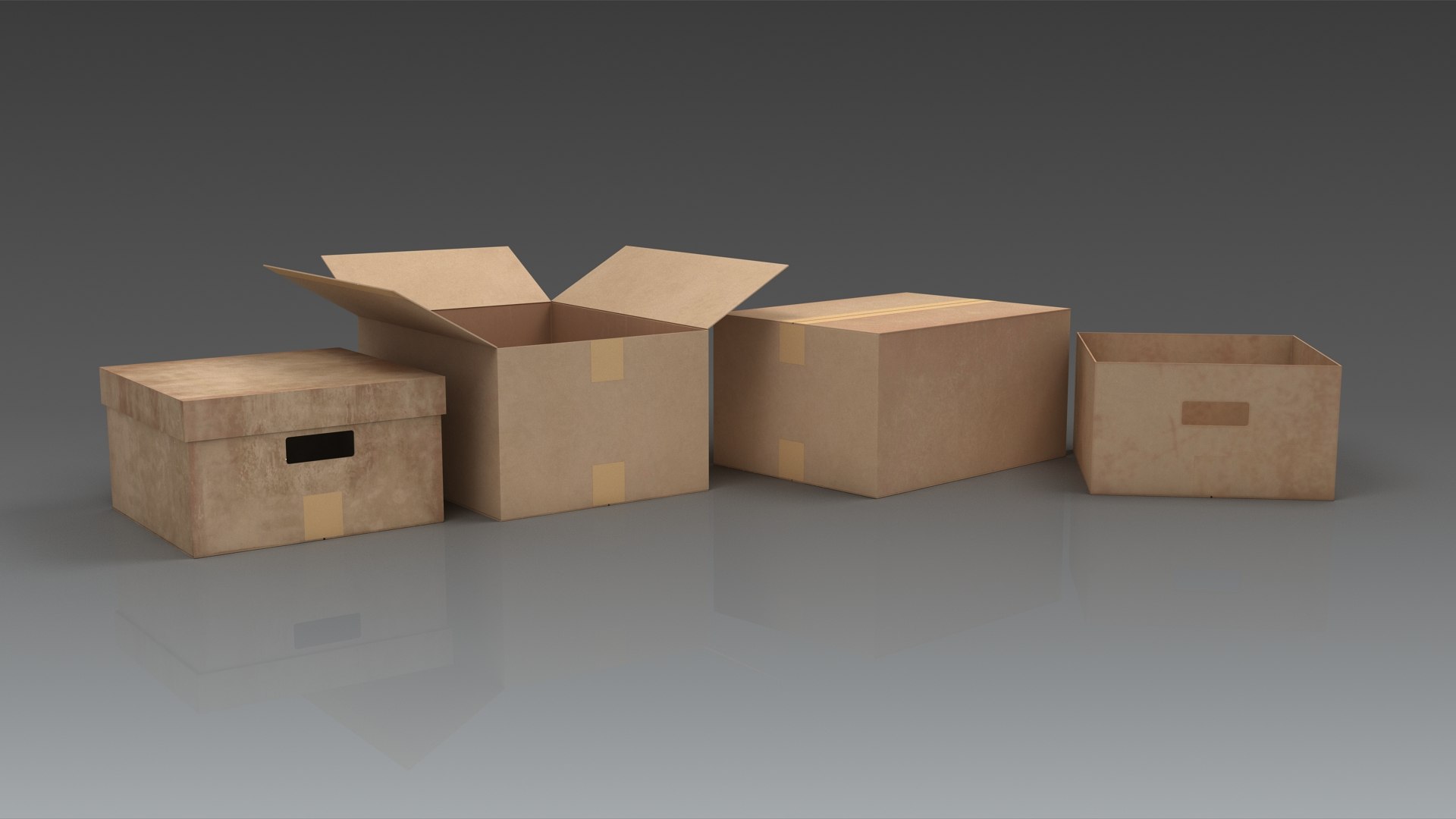 Carton Box 3D model - TurboSquid 2167804