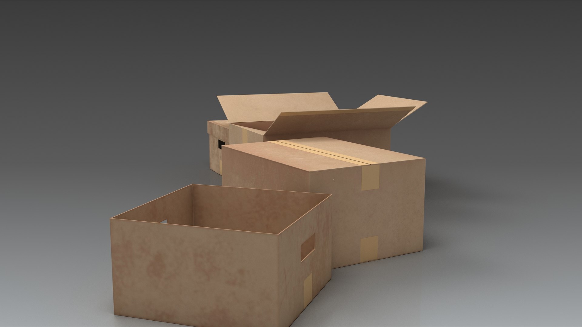 Carton Box 3D model - TurboSquid 2167804