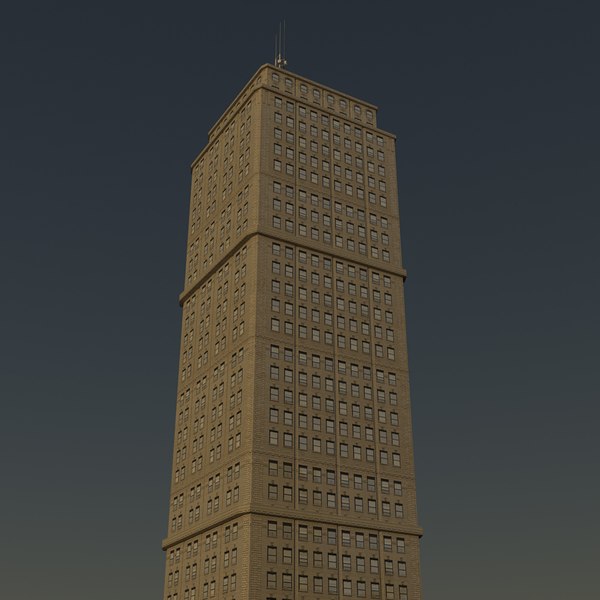 skyscraper 03 day night 3d model