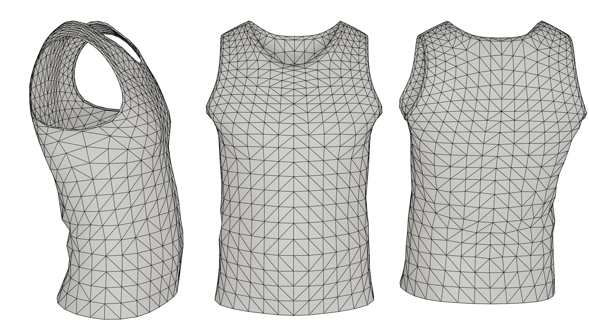 Free Men TankTop 3D Model - TurboSquid 2170621