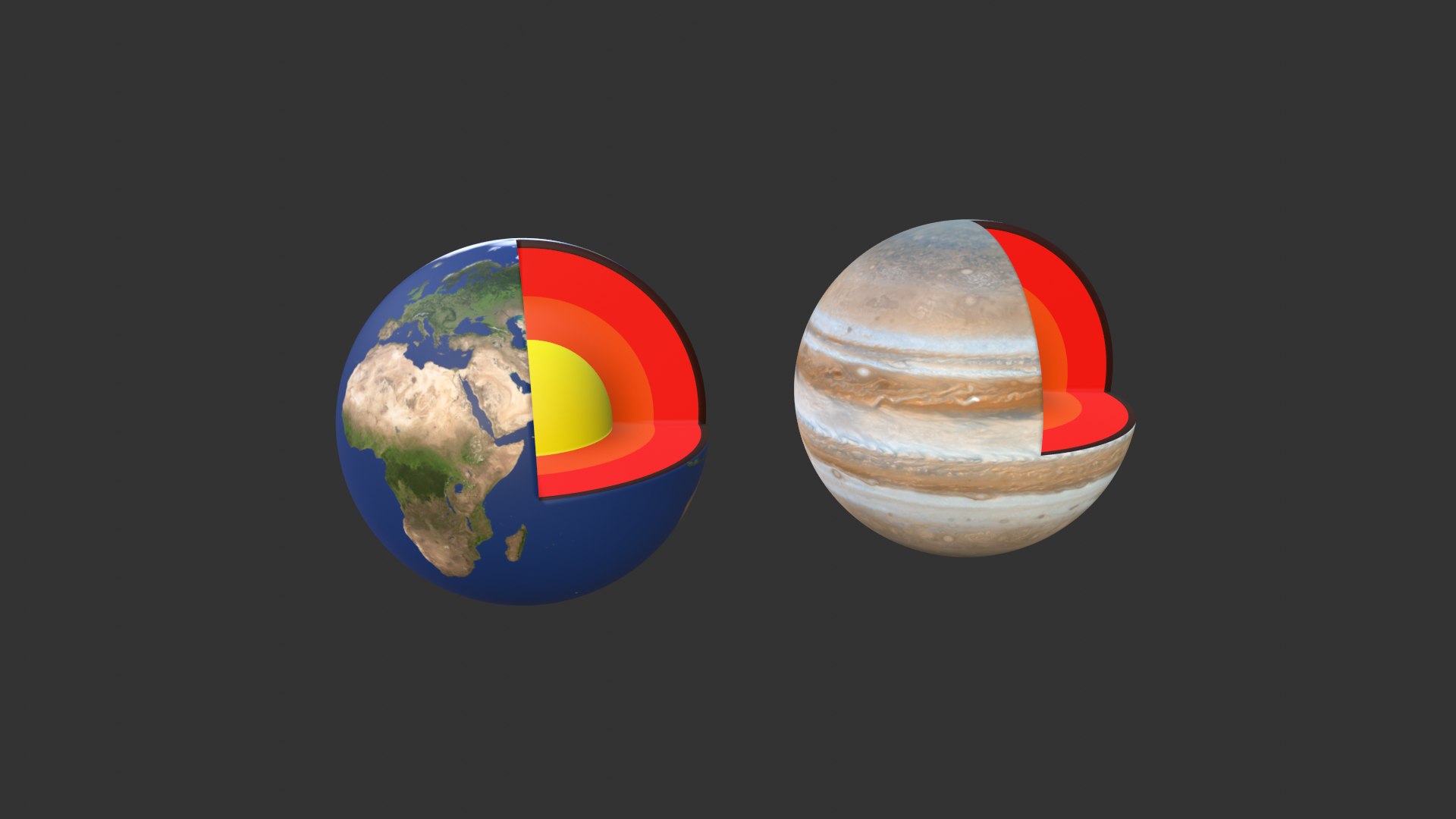 Earth And Jupiter 3D Model - TurboSquid 2055827