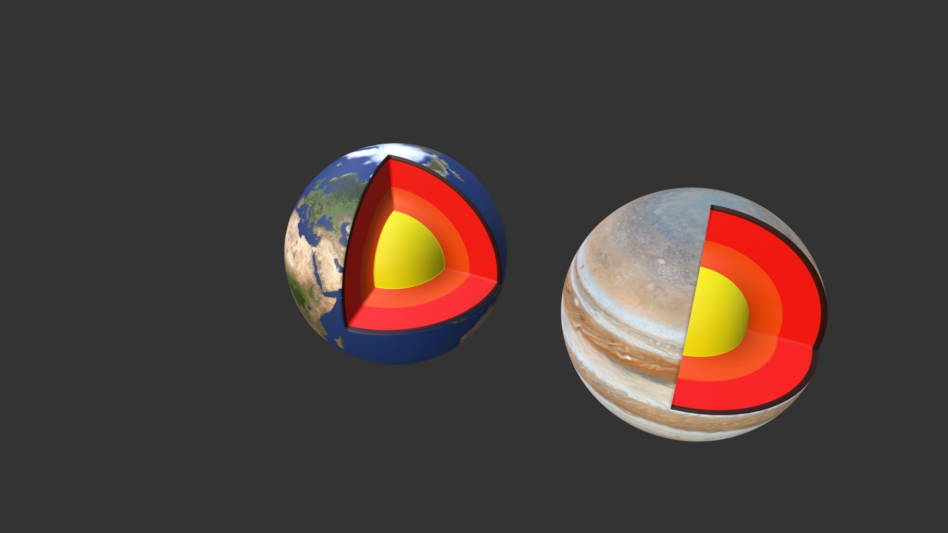 Earth And Jupiter 3D Model - TurboSquid 2055827