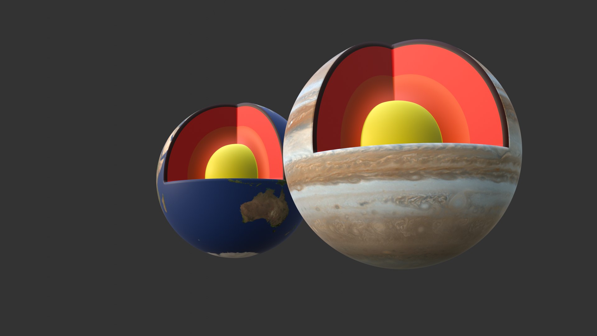 Earth And Jupiter 3D Model - TurboSquid 2055827