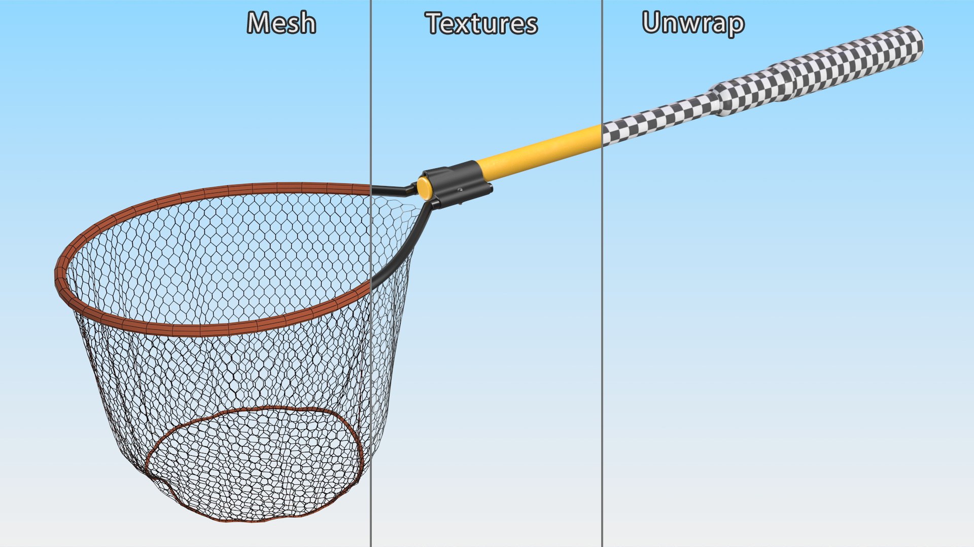 3D Fish Landing Net model - TurboSquid 2137105