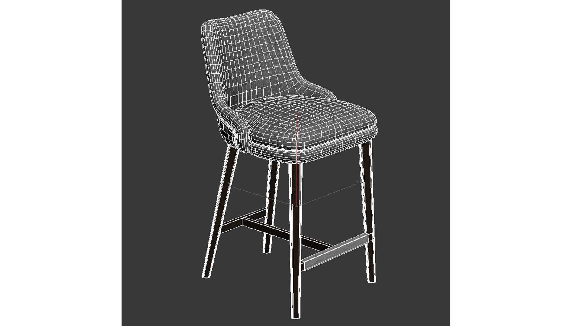 Carlyle Collective VICTORIA BARSTOOL HAMILTON CONTE 3D model - TurboSquid 2161443