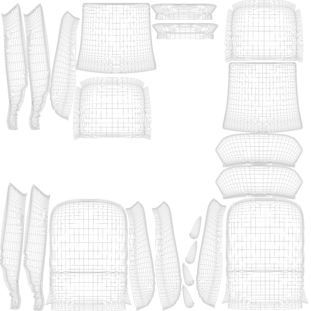3D Car Rear Seat - TurboSquid 2343100
