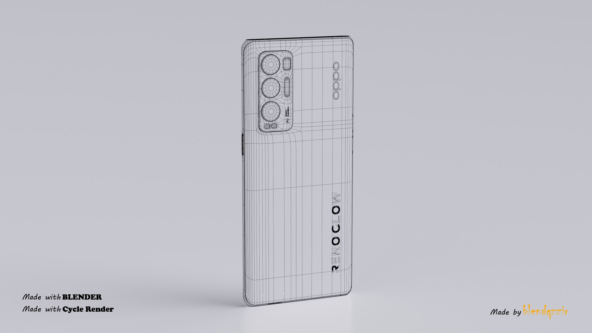 5g oppo reno 3D - TurboSquid 1670134