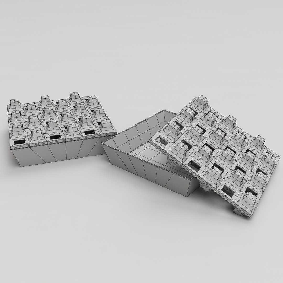 3d contains ash tray model