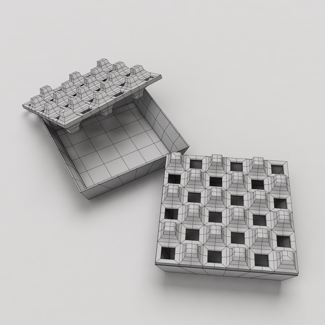 3d contains ash tray model