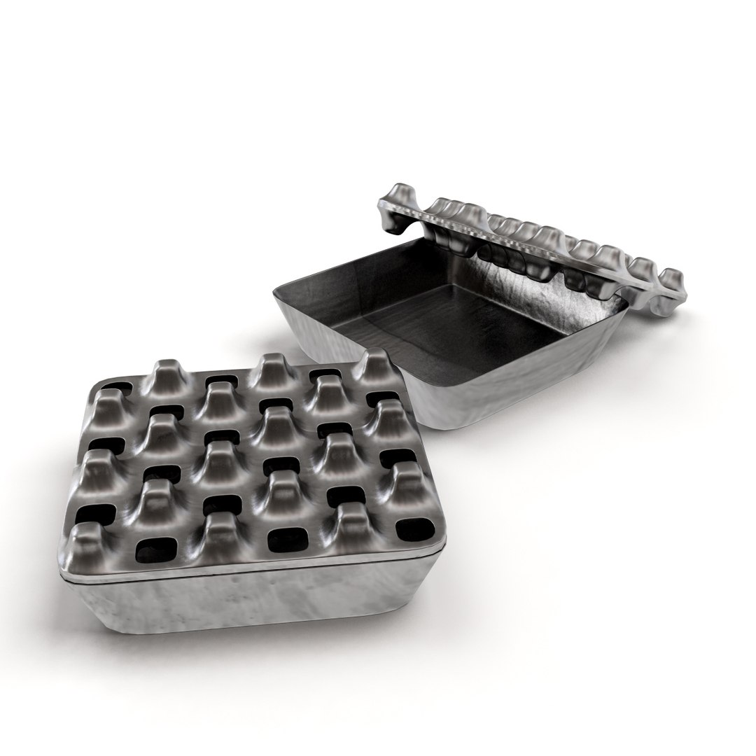 3d contains ash tray model