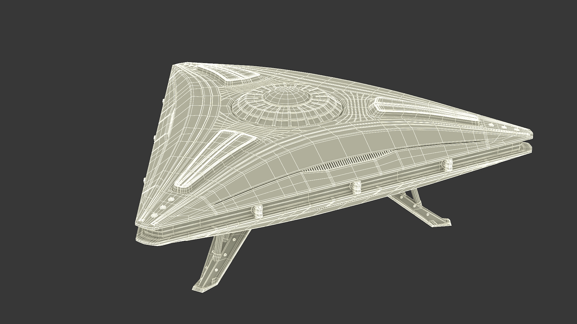 3D Triangle UFO Ship - TurboSquid 2376828