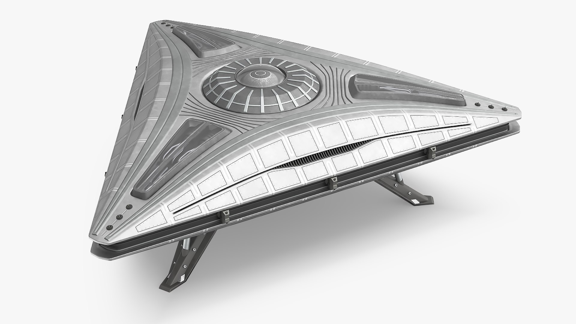 3D Triangle UFO Ship - TurboSquid 2376828