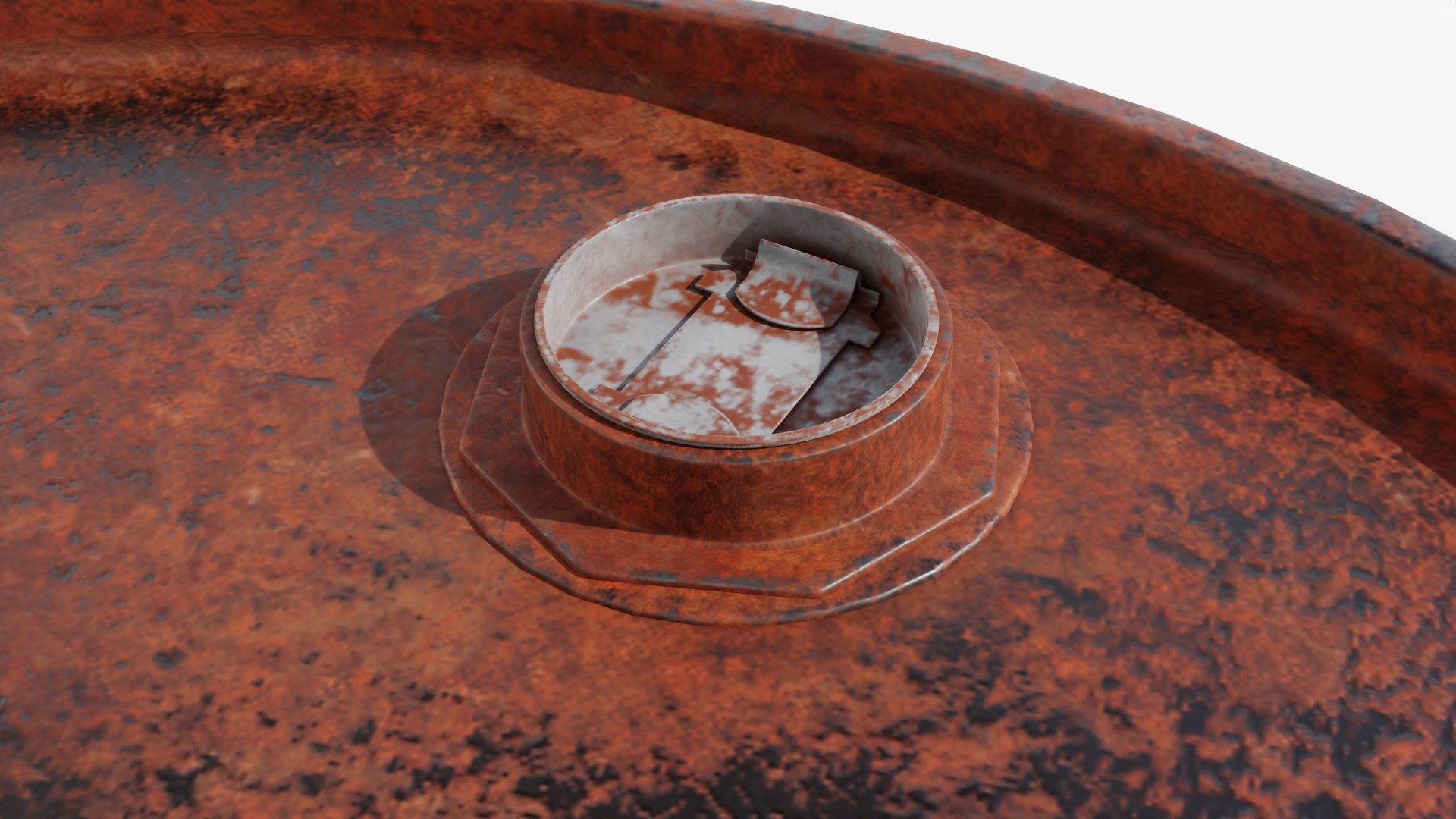 3D Steel Barrel - Black - Rusted - TurboSquid 2110859