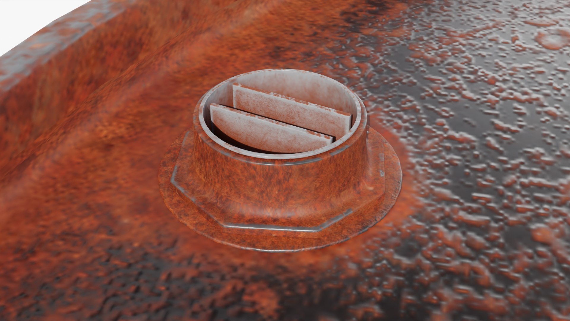 3D Steel Barrel - Black - Rusted - TurboSquid 2110859